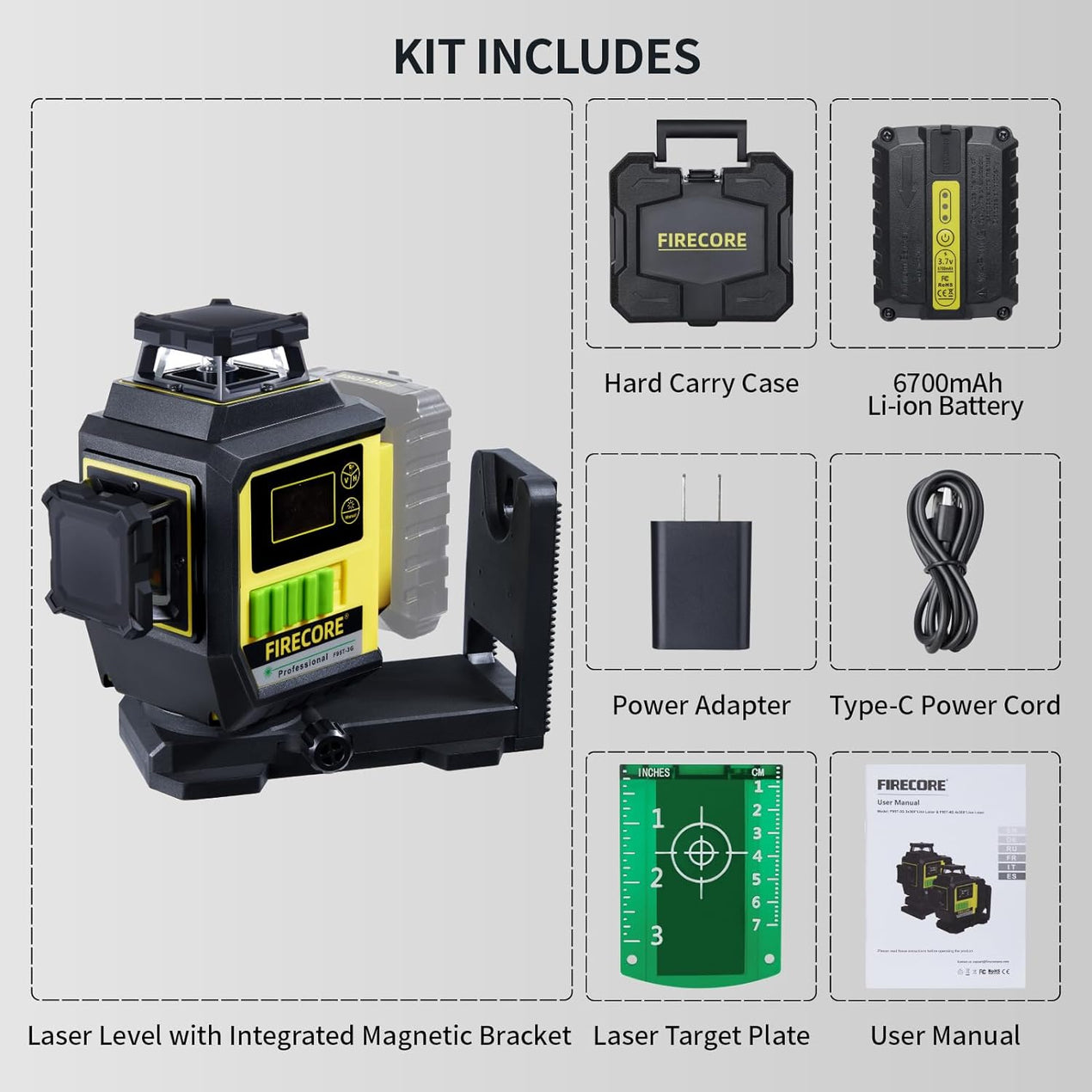 3D laser levels – FIRECORE